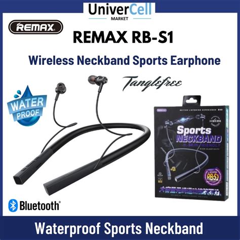 Remax RB-S1 Magnetic Neckband Bluetooth Sports Earphones | Shopee Singapore