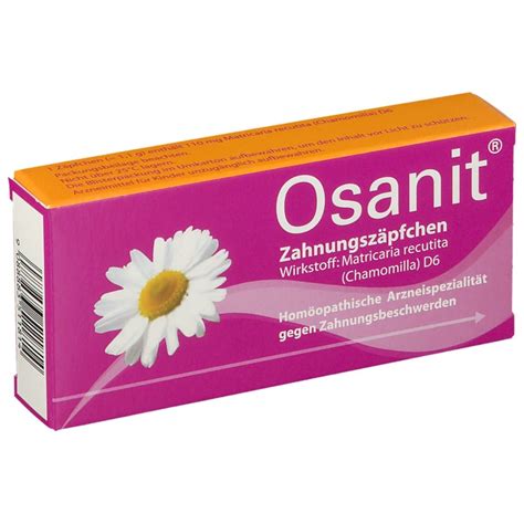 Osanit® Zahnungszäpfchen 12 St - Shop Apotheke