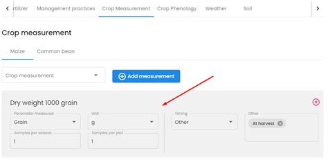 Crop Measurements