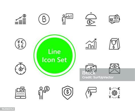 돈 아이콘 세트 가입서에 대한 스톡 벡터 아트 및 기타 이미지 가입서 개념 개체 그룹 Istock