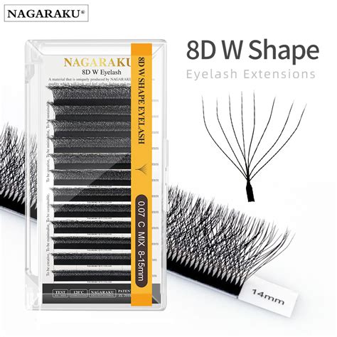 Nagaraku 3d 4d 5d 6d 7d 8d W Shape Eyelash Extension Yy W Shape Eyelashes