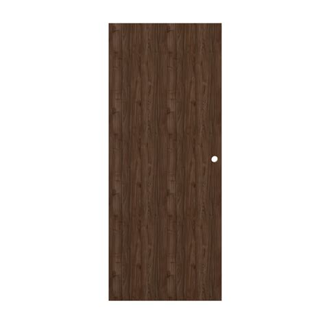 Porte Coulissante Lia Noyer H204 X L63 Cm Artens Leroy Merlin