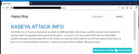 Revil Demands 70m In Bitcoin After Ransomware Attack