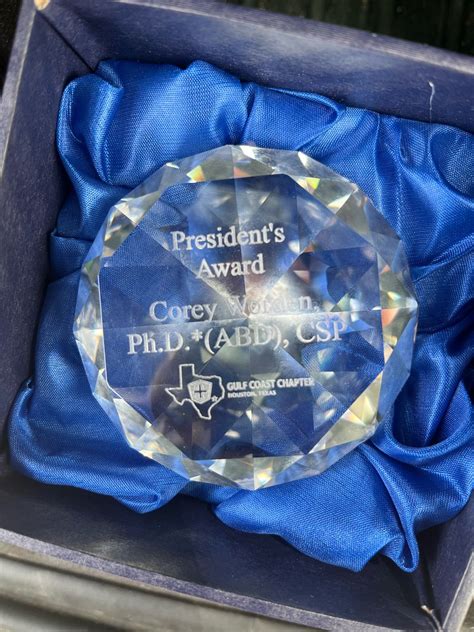 Assp Gulf Coast On Linkedin Congratulations Cory Worden And Thank You