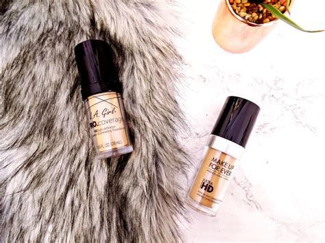 La Girl Pro Coverage Hd Foundation Vs Makeup Forever Ultra Hd
