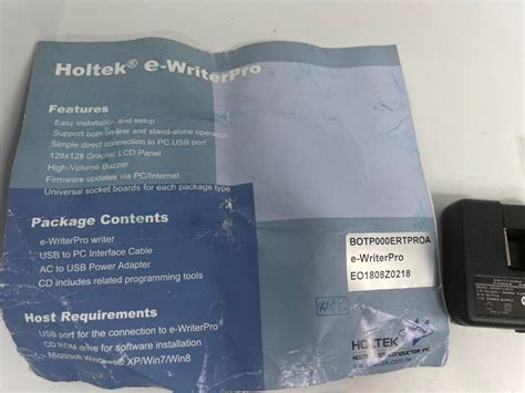 全新 HOLTEK e WriterPro 燒錄器編程器8 bit MCU下載器讀寫 電腦科技 電腦周邊及配件 其他