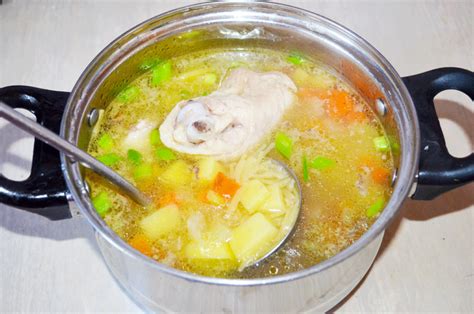 Как Сварить Вкусный Куриный Суп С Вермишелью И Картошкой Рецепт С Фото