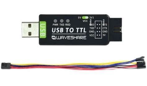Konwerter Usb Ttl Ftdi Ft232rl 3 3 5v Led Waveshare Industrial