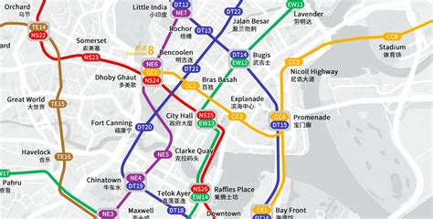 新加坡市轨道交通线路图 20230124版 哔哩哔哩
