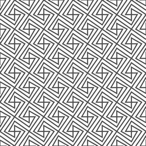 Seamless Pattern Of Interlaced Lines Geometric Background Stock Vector Illustration Of