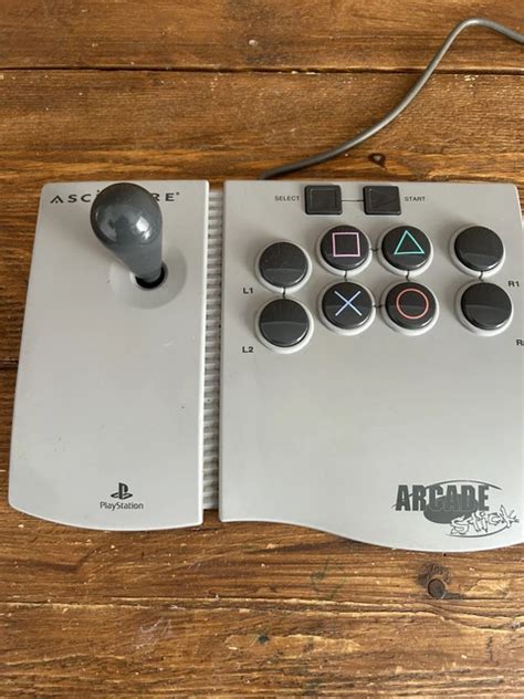 Asciiware Ascii Arcade Stick Playstation 1 Ps1 Joystick Controller Tested Works £14 99 Picclick Uk