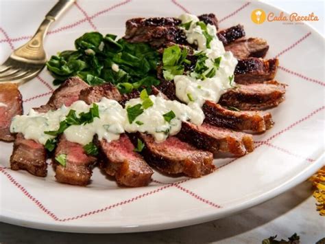 Filé ao molho gorgonzola de comer rezando Cada Receita