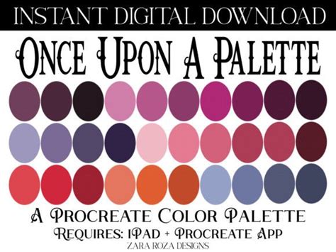Glacé Cherry Procreate Color Palette Graphic By Zararozadesigns