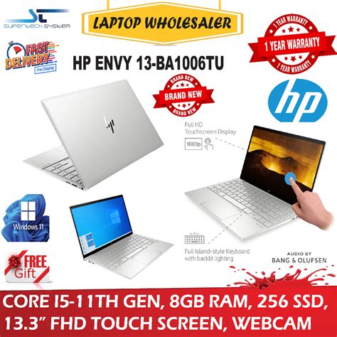 NEW HP ENVY Laptop 13 Ba1006TU CORE I5 1135G7 256GB SSD 8GB RAM 13 3 FHD TOUCH SCREEN