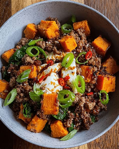 Ground Beef Sweet Potato Bowl For A Hearty Meal