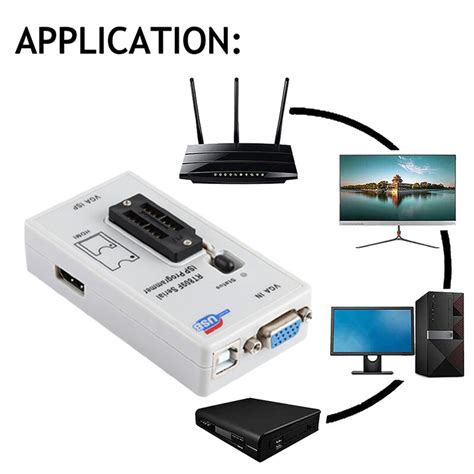 Rt809f Lcd High Speed Isp Usb Programmer Kit Bios Burner Intelligent