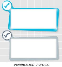 Set Two Text Boxes Text Check Stock Vector Royalty Free Shutterstock