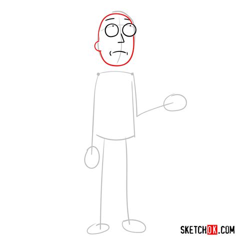 How To Draw Jerry Smith Morty S Father SketchOk