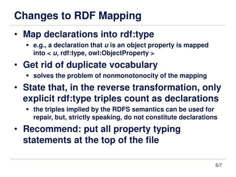Ppt A Proposal For Addressing Issues Related To Rdf Mapping