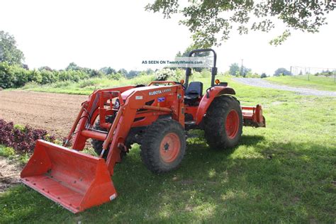 Kubota Tractor 5640 Su 4x4 With Attachments Tiller Seeder Fel