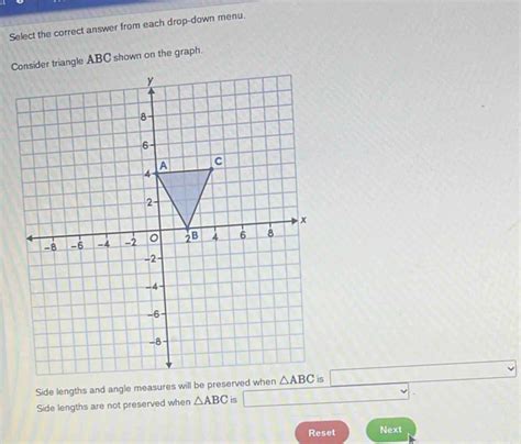 solved select the correct answer from each drop down menu consider