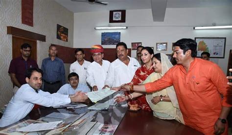 Lok Sabha Polls 2019 Diya Kumari Files Nomination From Rajsamand