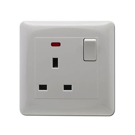 A Switch Socket With Light Socket Switched Socket And Electric Socket