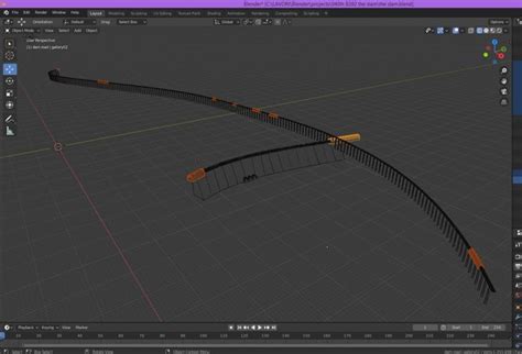 3d Lake Dam Blender Model Turbosquid 1615260