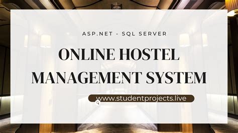 Online Hostel Management System In ASP NET Babe Projects Live