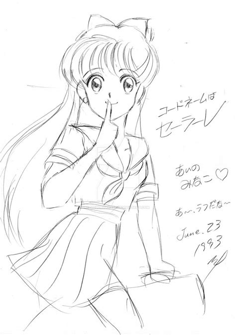 [sketch] Minako Aino By Meguruayase On Deviantart
