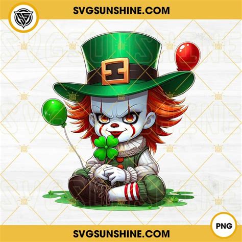 Scary Clown Horror Character Png Creepy Clown St Patrick Day Png