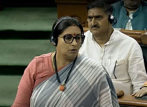 Congress Mother India Murder Smriti Irani Bjp Lok Sabha No Confidence