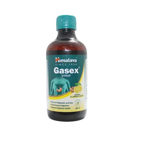 Shop Gasex Syrup Ginger Lemon 200ml Himalaya