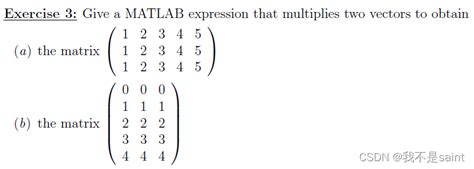 Matlab编程示例：矩阵操作与线性代数基础 Csdn博客