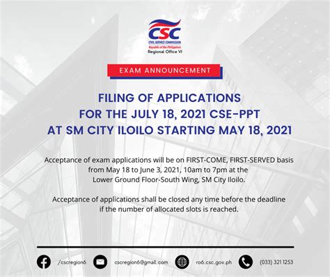 For Civil Service Commission Regional Office No 6 Facebook