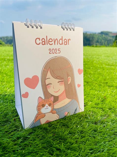 ปฏิทินตั้งโต๊ะ 2568 Celendar 2025 ขนาด 6x8 นิ้ว แนวตั้ง ไทย วันหยุดนักขัตฤกษ์ วันพระ ข้างขึ้น