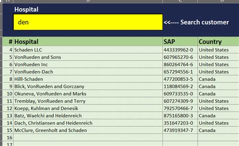 How To Create A Search Function Within Excel Stack Overflow