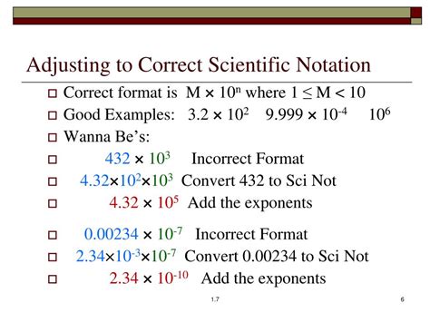 Ppt Section 1 7 Scientific Notation Powerpoint Presentation Free