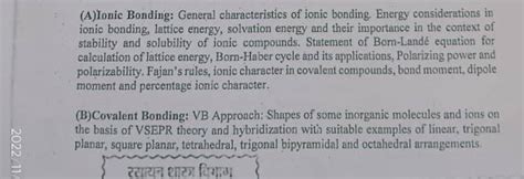 A Ionic Bonding General Characteristics Of Ionic Bonding Energy Consid