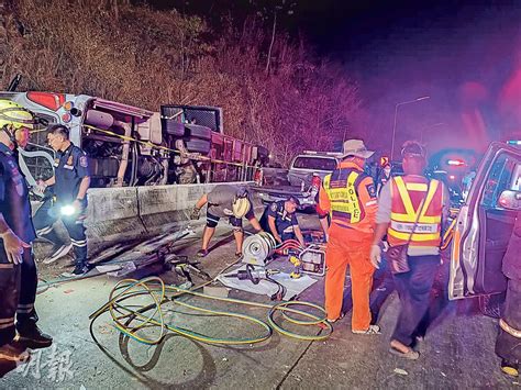 泰旅巴疑煞車失靈翻側18死 20250227 公民 明報教育網
