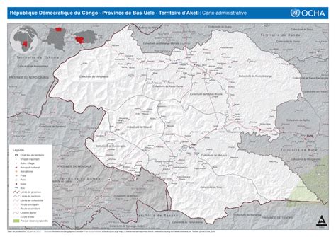 République Démocratique Du Congo Province De Bas Uele Territoire Daketi Carte
