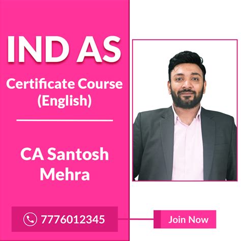 Ind As Certificate Course English Ca Santosh Mehra