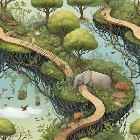 Premium Ai Image Tree Environment