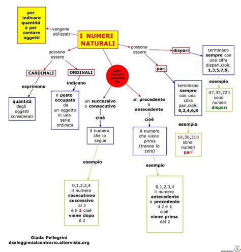 Mappa Matematica Numeri Naturali Dislessia Discalculia Disturbi