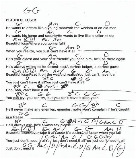Bob Seger Chords And Lyrics 100 Easy Guitar Songs