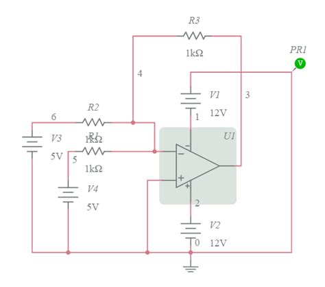 Summing Scaling Averaging Amplifier Multisim Live
