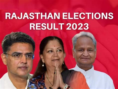 Rajasthan Assembly Election Results 2023 ராஜஸ்தான் தேர்தல் முடிவுகள்