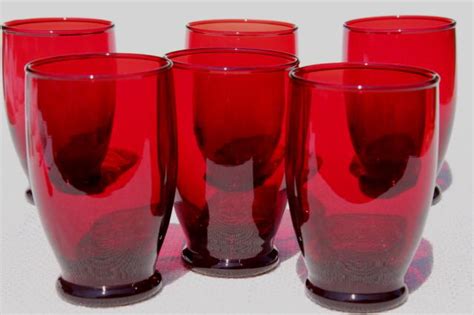 Red Drinking Glasses