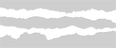 찢어지고 찢어진 흰색 종이 조각 모음 찢어진 종이 스트립 0명에 대한 스톡 벡터 아트 및 기타 이미지 0명 가장자리 개념 Istock