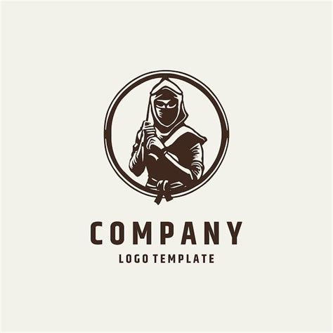 Premium Vector Ninja Logo Design Vector Illustration